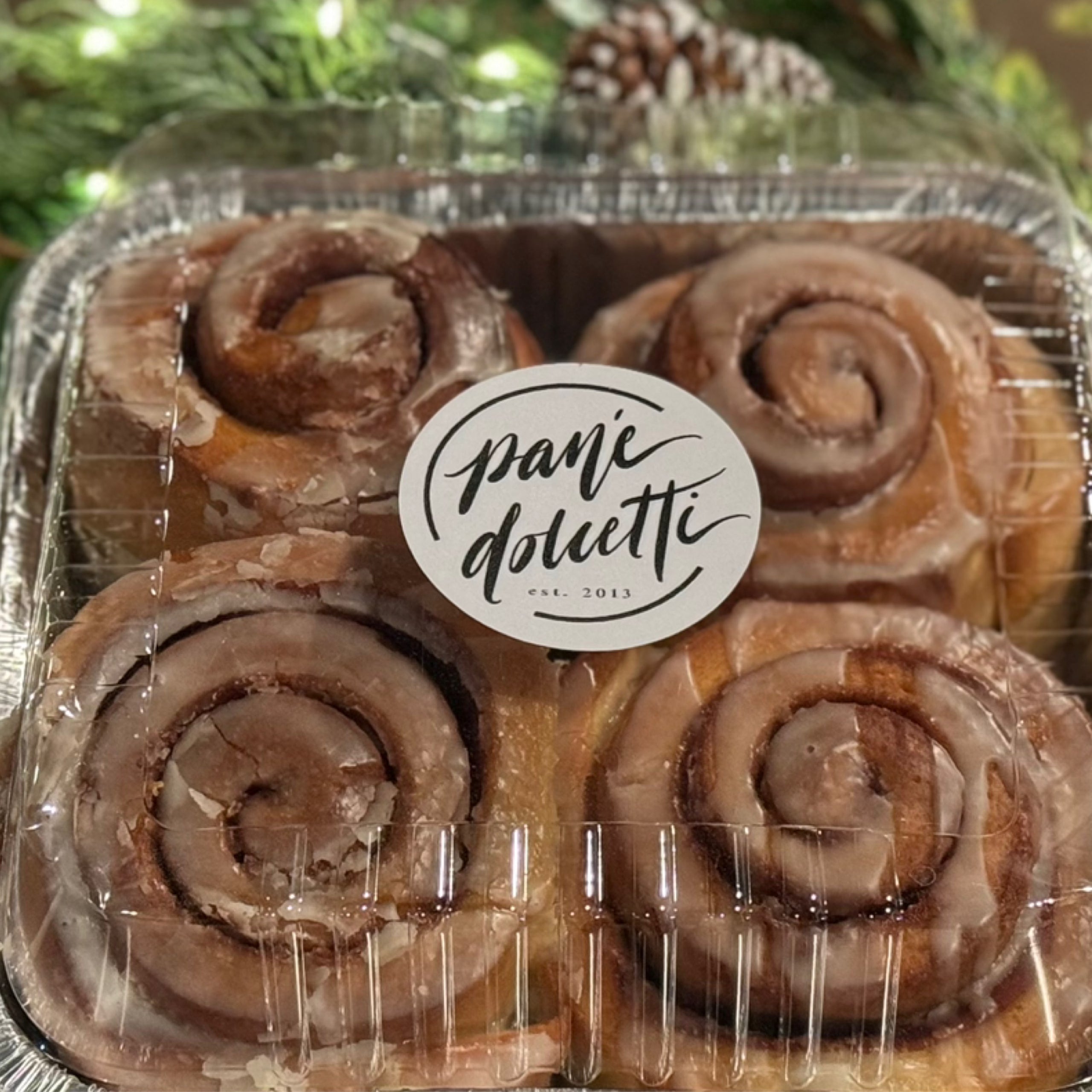 4 pack cinnamon rolls | Pan'e Dolcetti